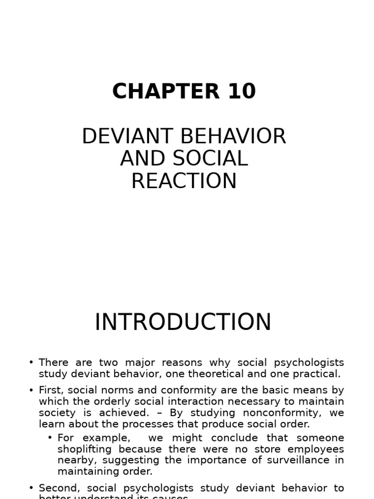 Understanding Deviant Behavior Dynamics | PDF | Deviance (Sociology ...