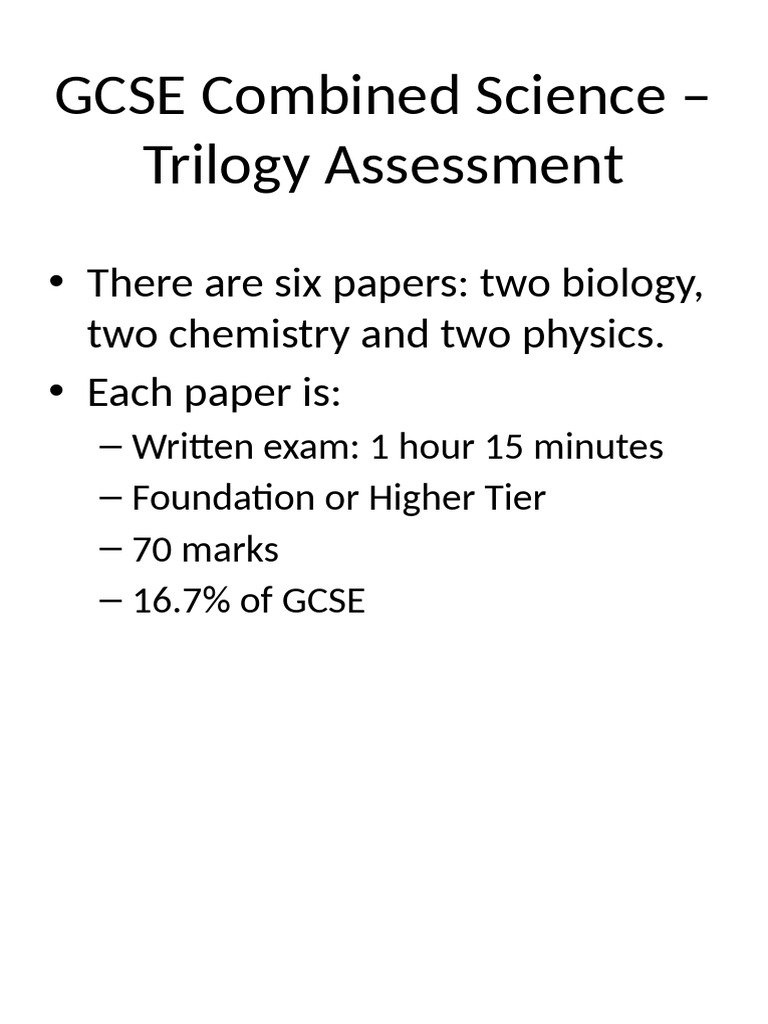 Chemistry COMBINED GCSE Content in Each Paper | PDF | Chemistry ...