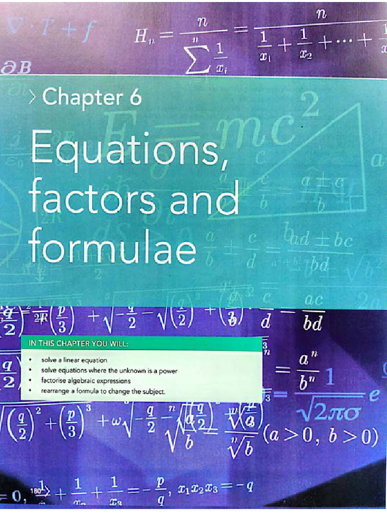 Ch-6 Equations and Formula - Organized | PDF