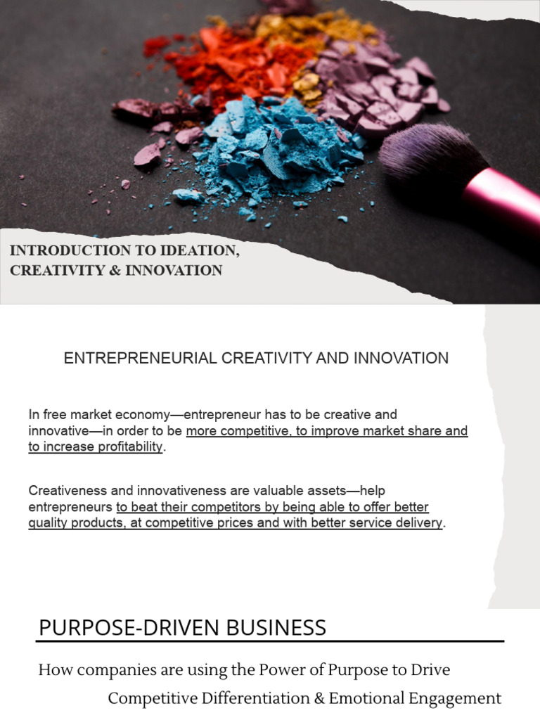 Introduction To Ideation, Creativity & Innovation | PDF | Swot Analysis | Innovation