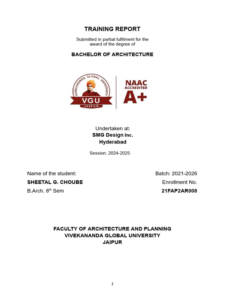 Final A4 Report Internship | PDF