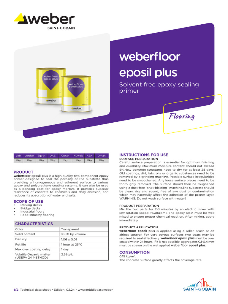 Eposil Plus Epoxy Primer Overview | PDF | Epoxy | Materials
