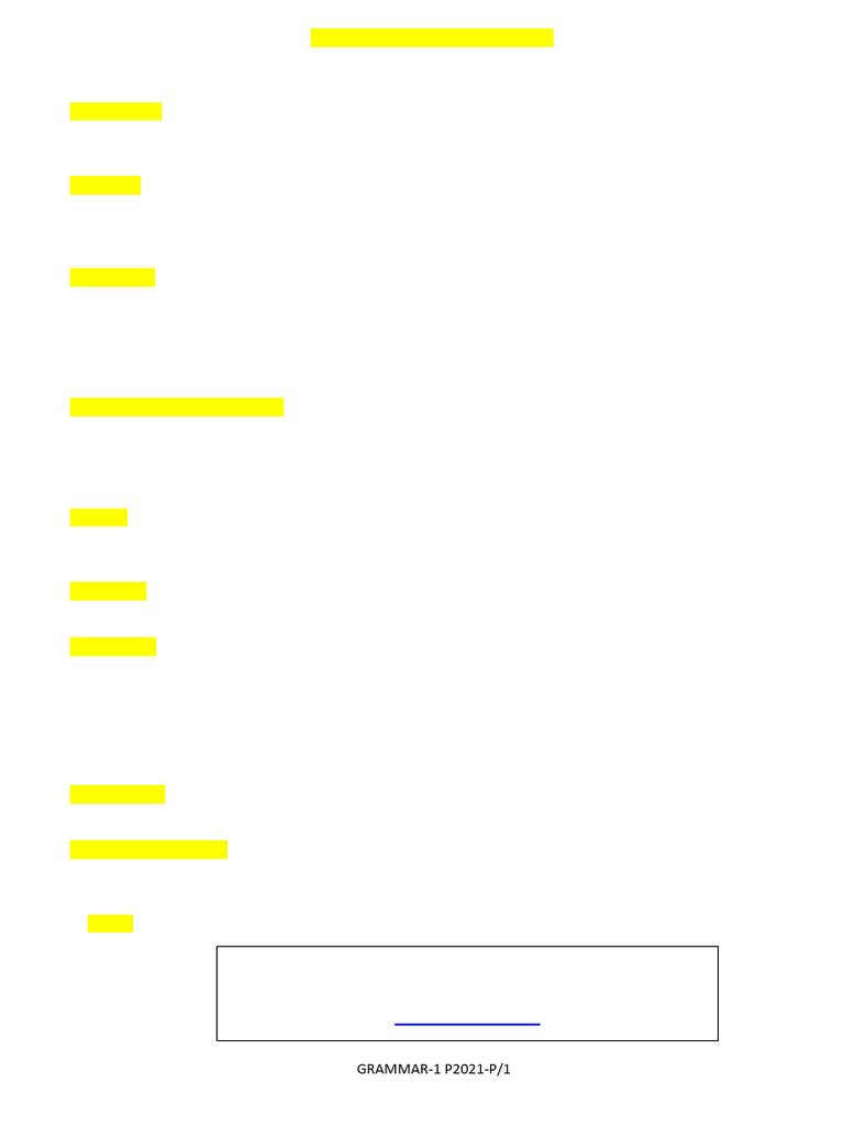 Answer Grammar Tests2021 | PDF