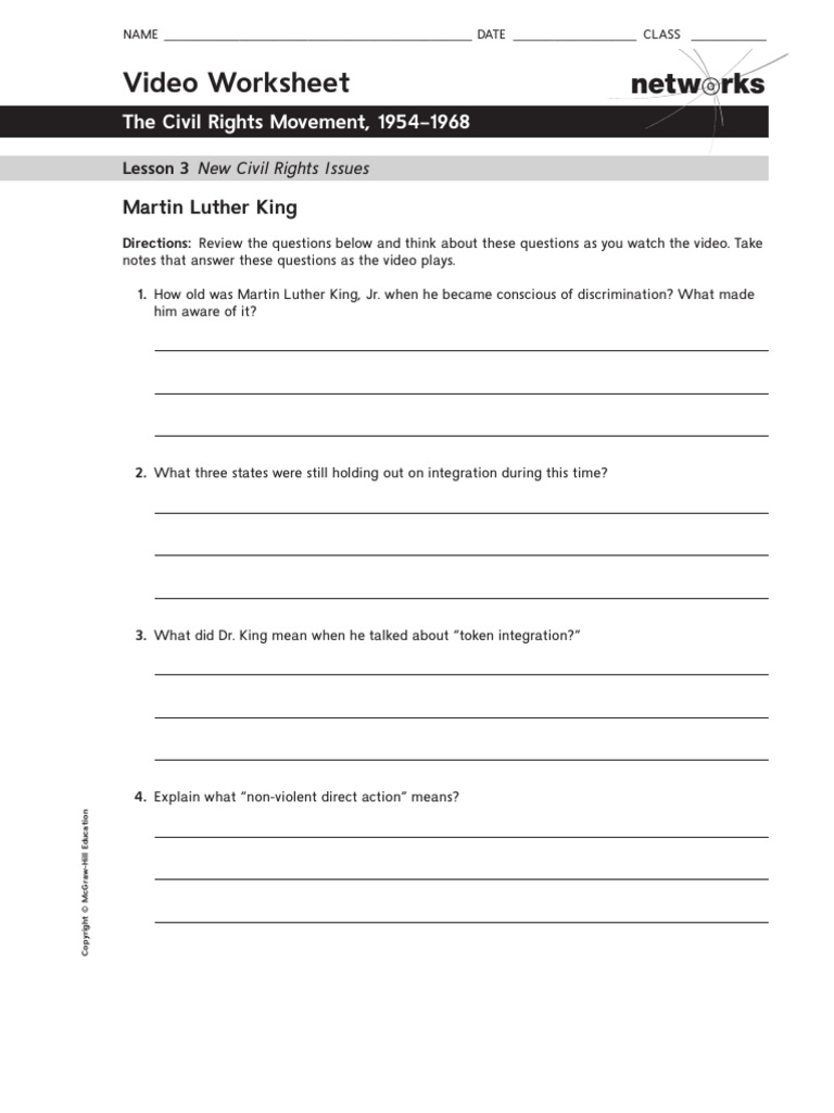 Lesson 3 New Civil Rights Issues | PDF