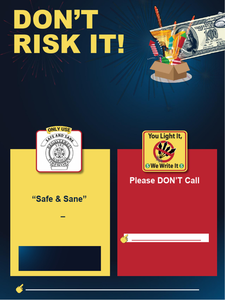 Firework Safety Flyer 2025 | PDF