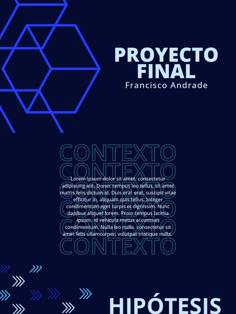 Presentación Proyecto Final Figuras Geométricas Azul | PDF