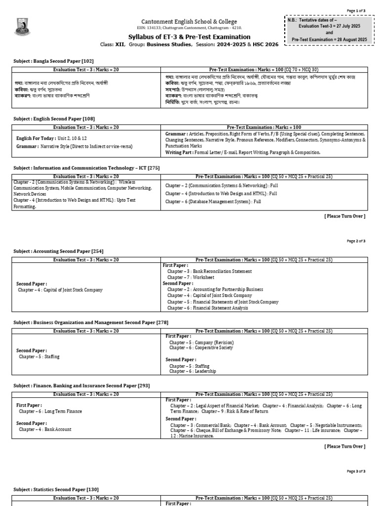 HSC 2026 Syllabus Overview for Commerce | PDF | Negotiable Instrument ...