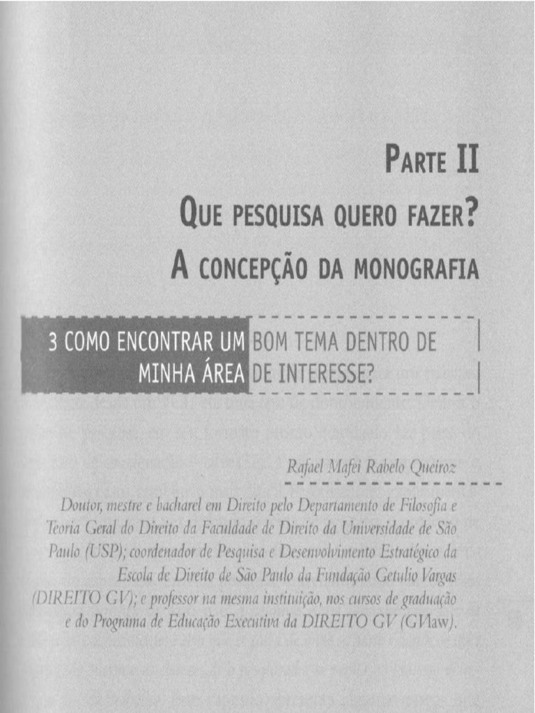 Artigo - Como Encontrar Um Bom Tema | PDF