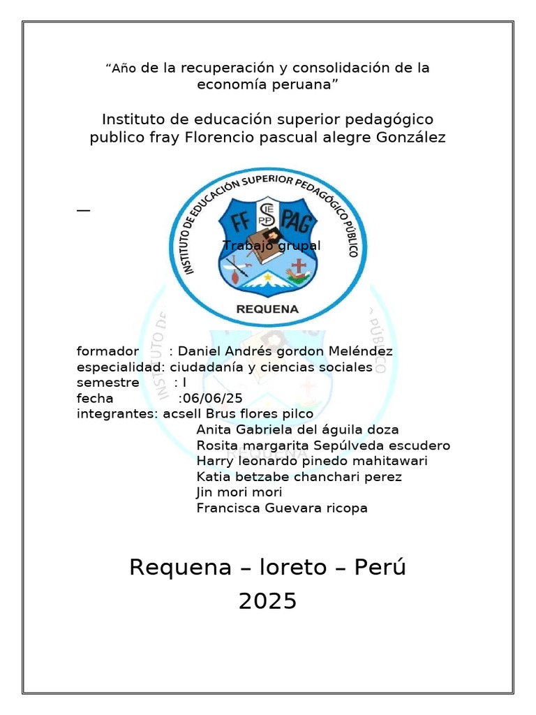 Año de La Recuperación y Consolidación de La Economía Peruana | PDF