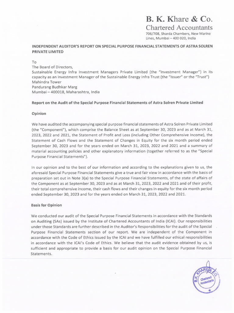 ASPL FS and Audit Report | PDF