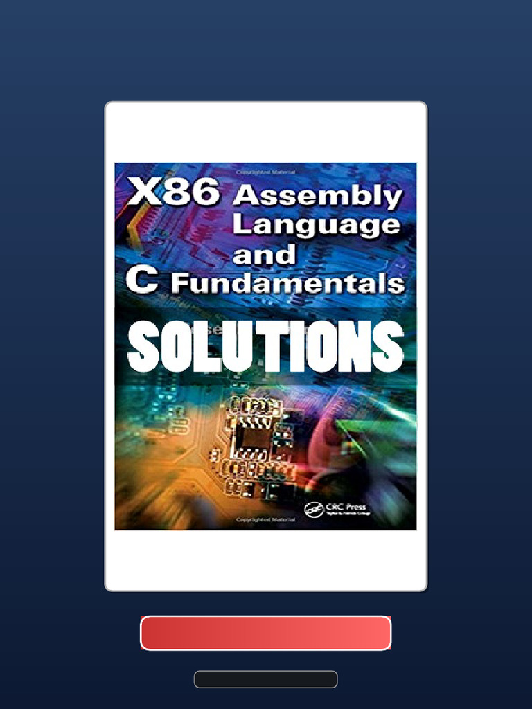 Solutions X86 Assembly Language and C Fundamentals 1 Ed Cavanagh Ebook ...