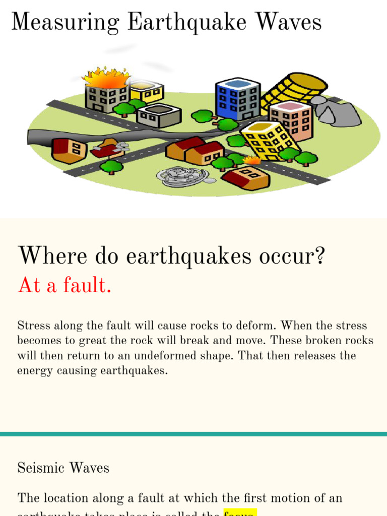 Measuring Earthquake Waves | PDF
