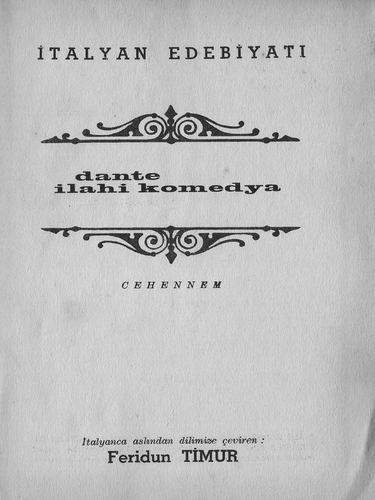 İlahi Komedya - Dante | PDF