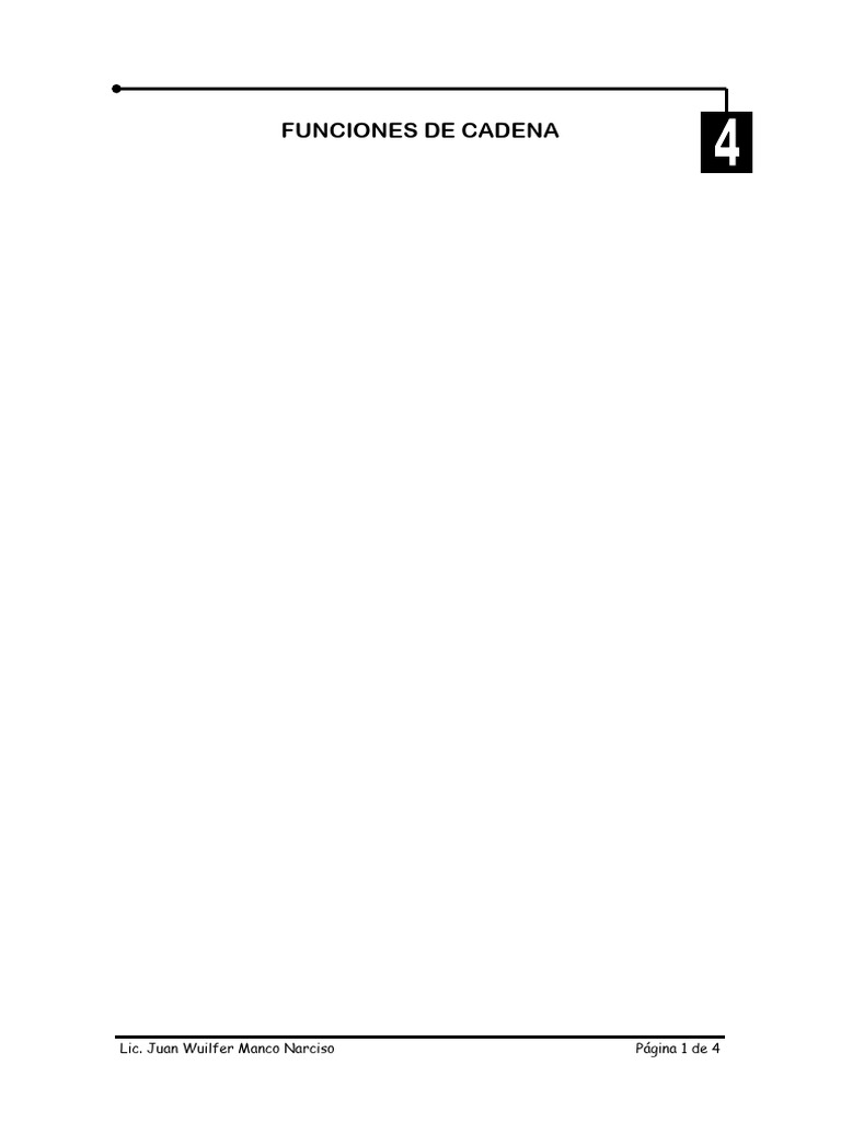 Funciones de Cadena y Fecha | PDF | Programación de computadoras | Software