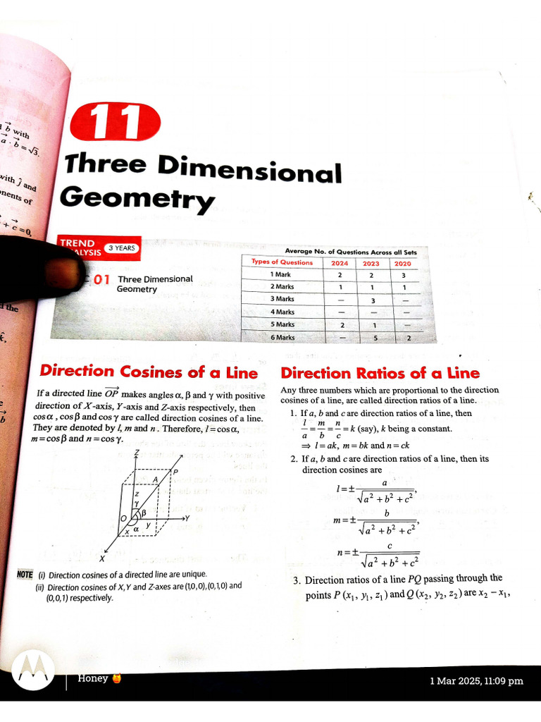 Three Dimensional Geometry | PDF