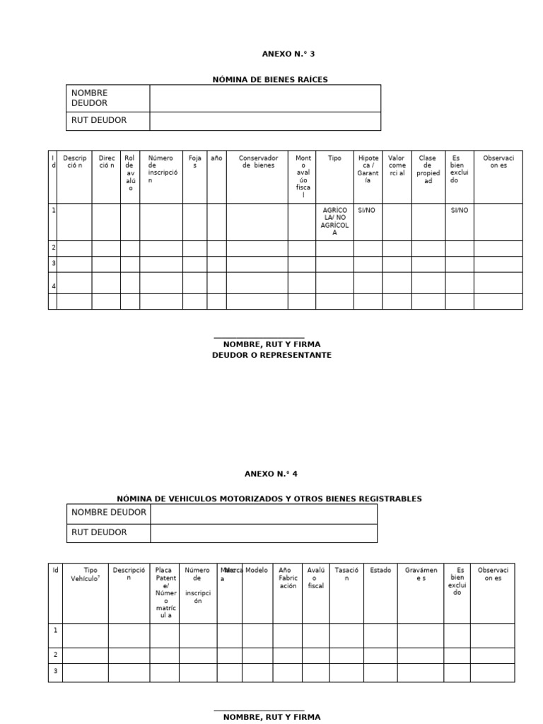 Anexos Formatos | PDF | Crédito | Finanzas y dinero