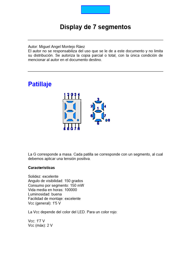 Display de 7 Segmentos | PDF