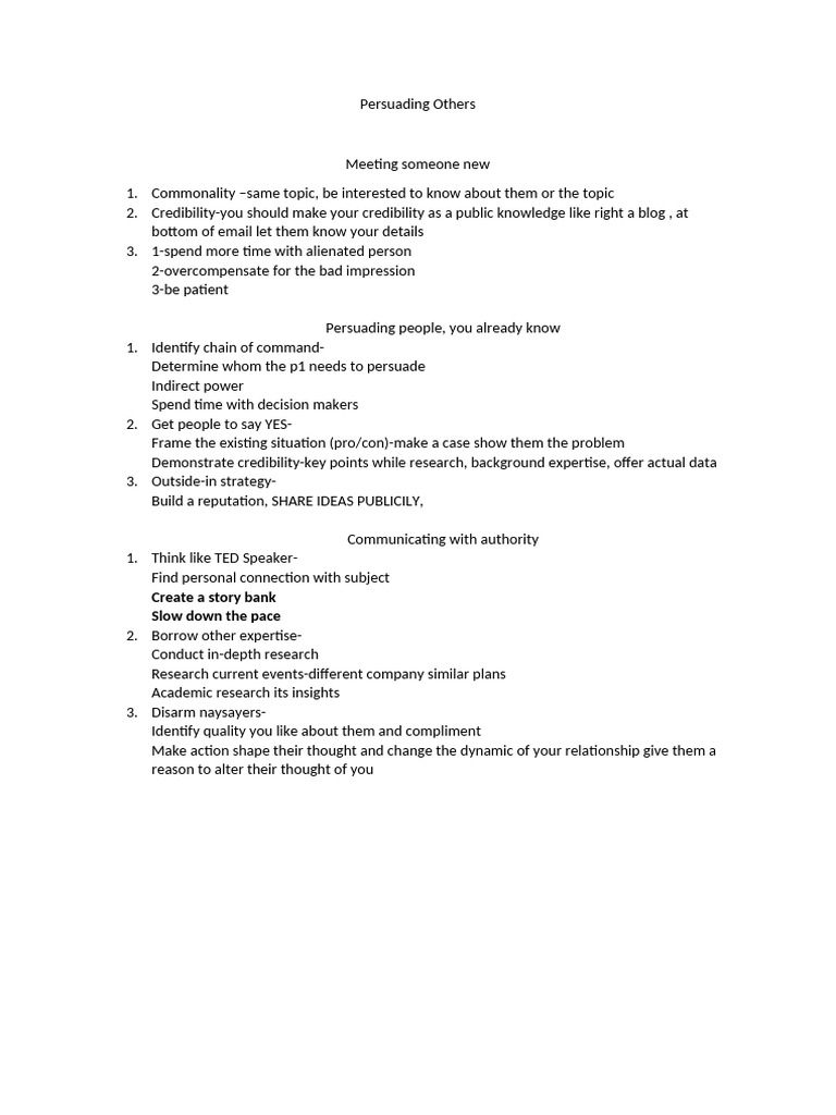 Persuading Others | PDF