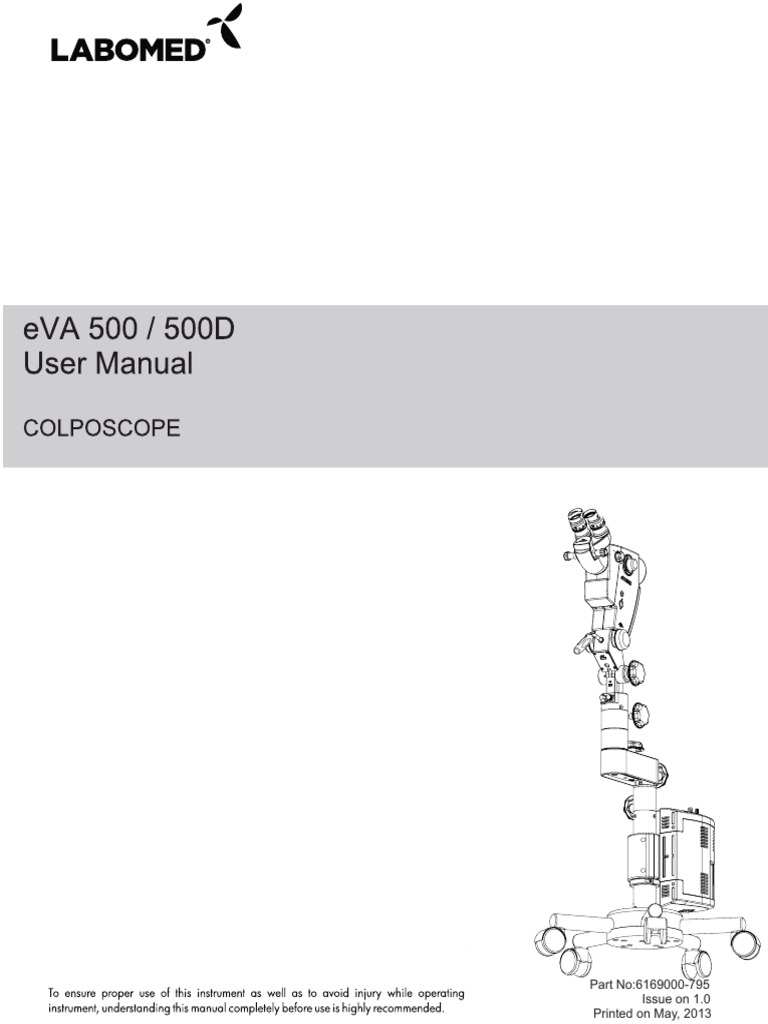 Labomed EVA Colposcope User Manual | PDF | Light | Optics