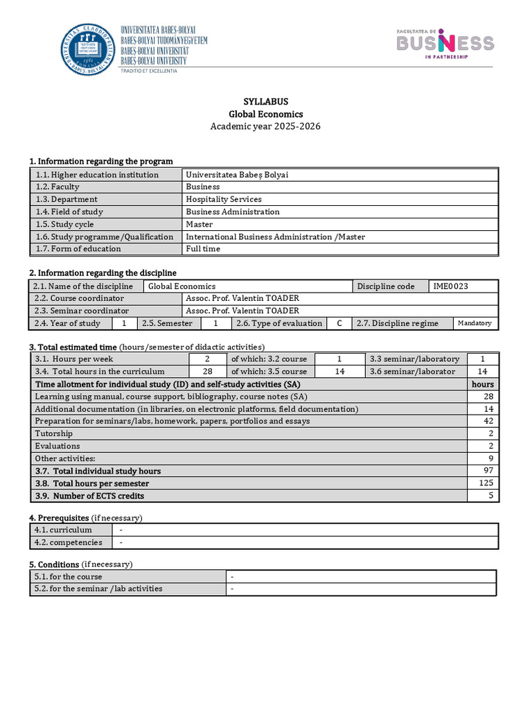 IME0023 Global-Economics 25 26 IBA | PDF | Knowledge | Macroeconomics