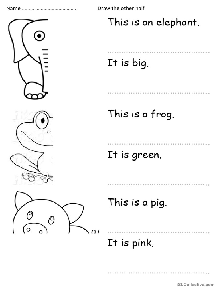 Draw The Other Half and Write | PDF