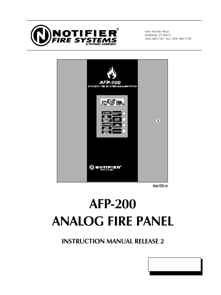 Notifier AFP-200 Older | PDF | Electrical Engineering | Manufactured Goods