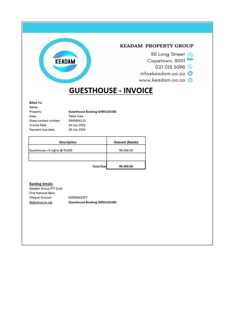 Invoice Ghra1015b5 - August 2024 | PDF