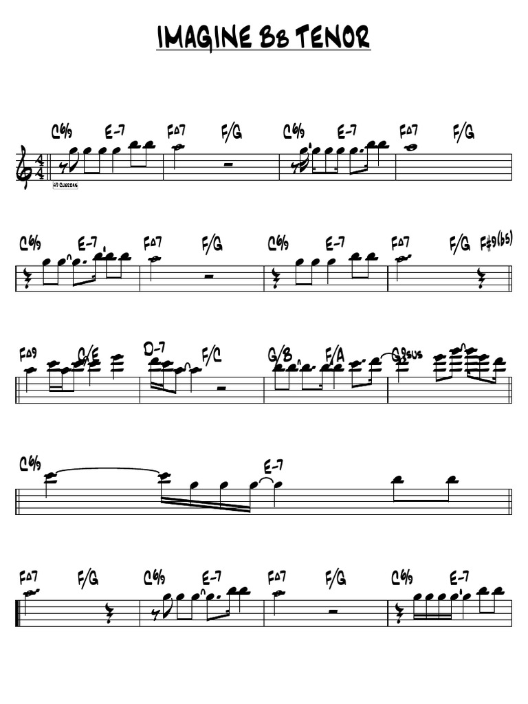 Imagine BB Tenor | PDF