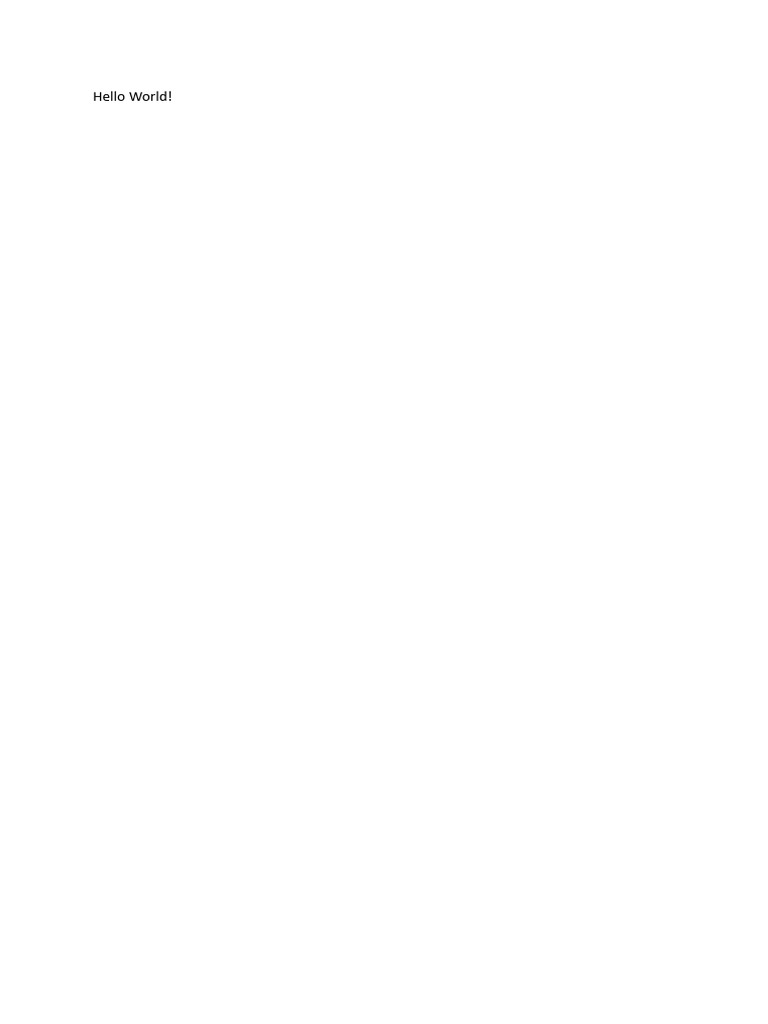 Hello World | PDF