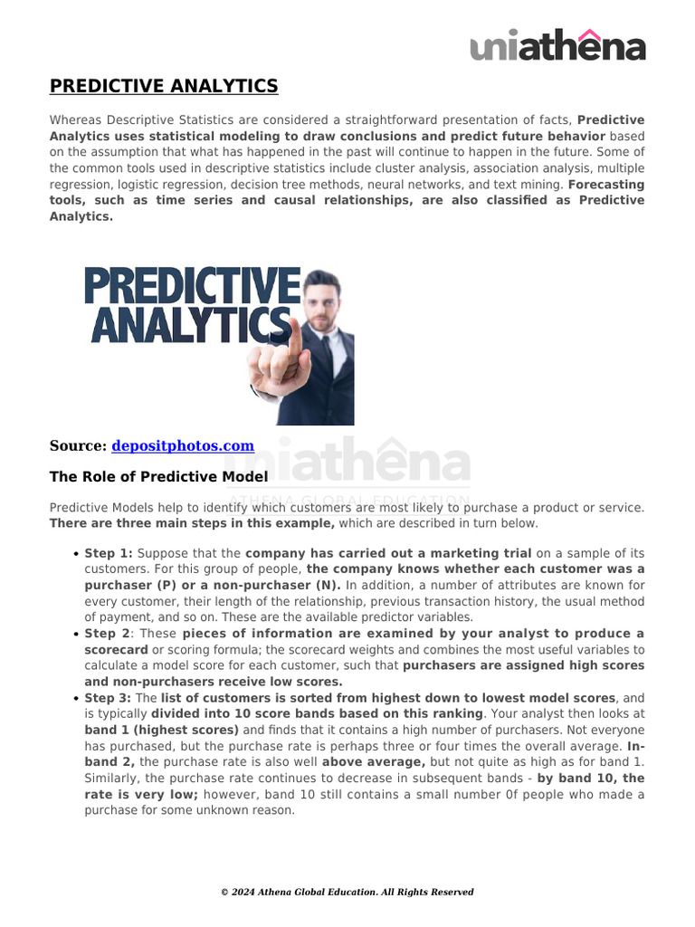 Predictive Analytics | PDF