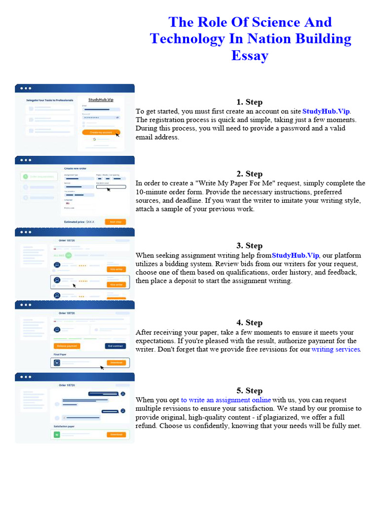 The Role of Science and Technology in Nation Building Essay | PDF ...