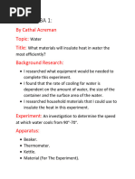 Notes - RP 02 Thermal Insulation - AQA Physics GCSE | PDF | Thermal ...