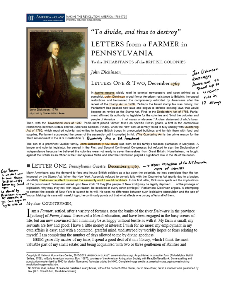 Dickinson Letter Annotated | PDF
