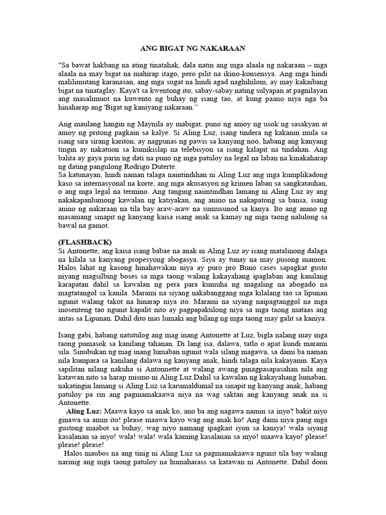 Ang Bigat NG Nakaraan | PDF