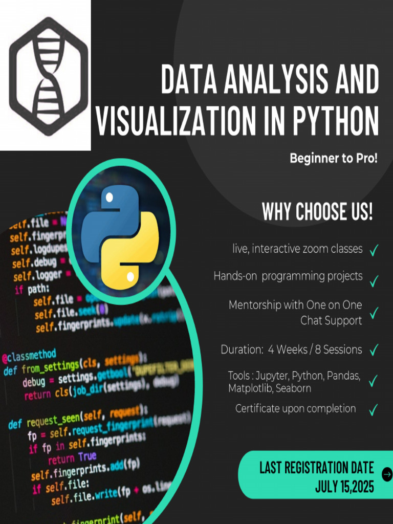 Data Analysis and Visualization in Python | PDF