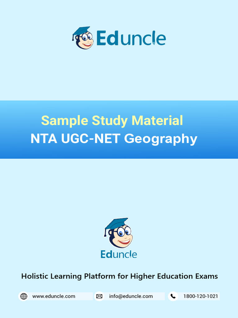 Sample Study Material: Nta Ugc-Net | PDF | Plate Tectonics | Igneous Rock