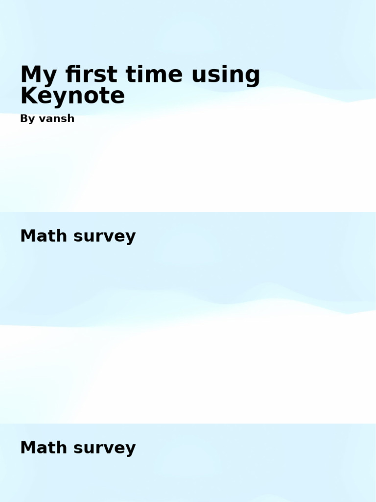 Math Survey Project | PDF