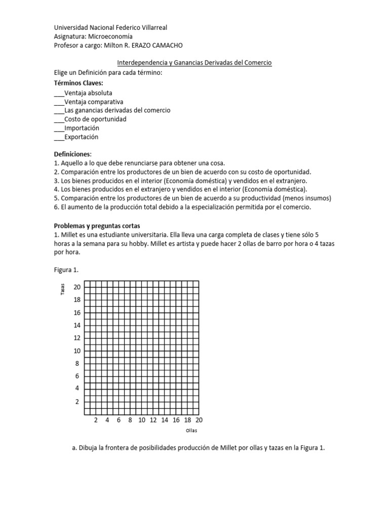 3.interdependencia Preguntas1 | PDF | Costo de oportunidad | Ventaja ...