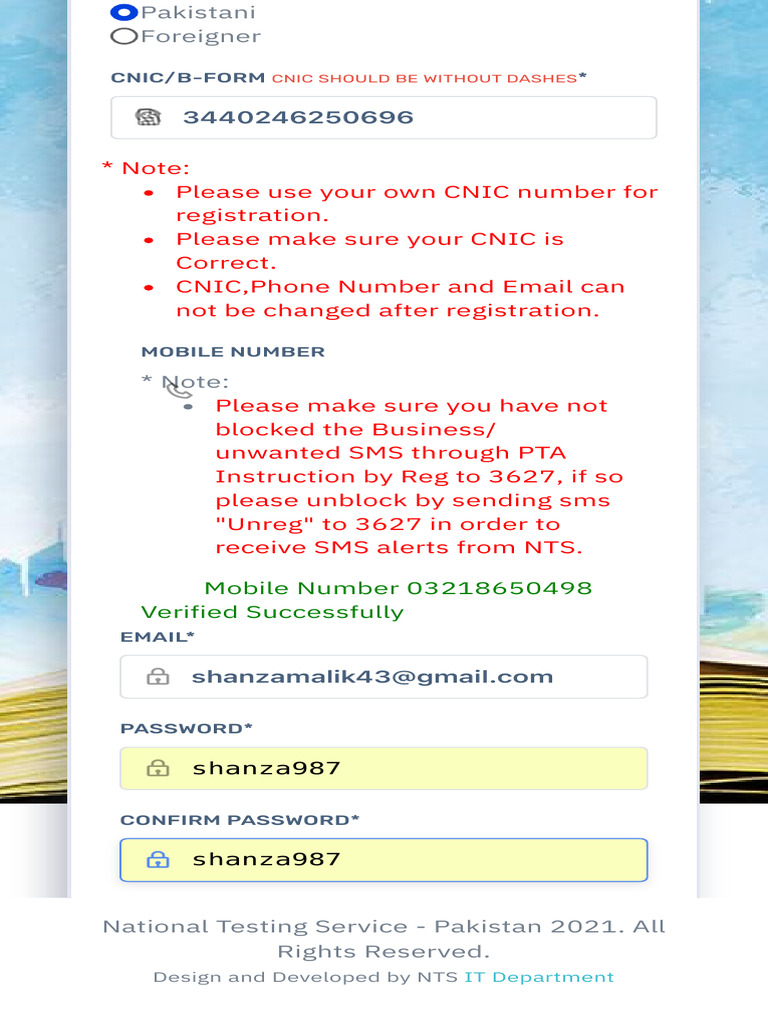 NTS Login Instructions and Requirements | PDF
