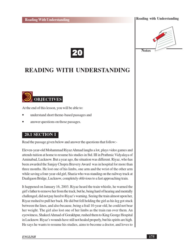 302el20 Reading With Understanding | PDF