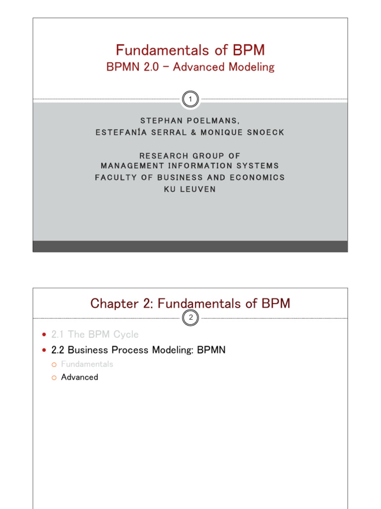 Advanced BPMN 2.0 Modeling Techniques | PDF | Computer Science ...