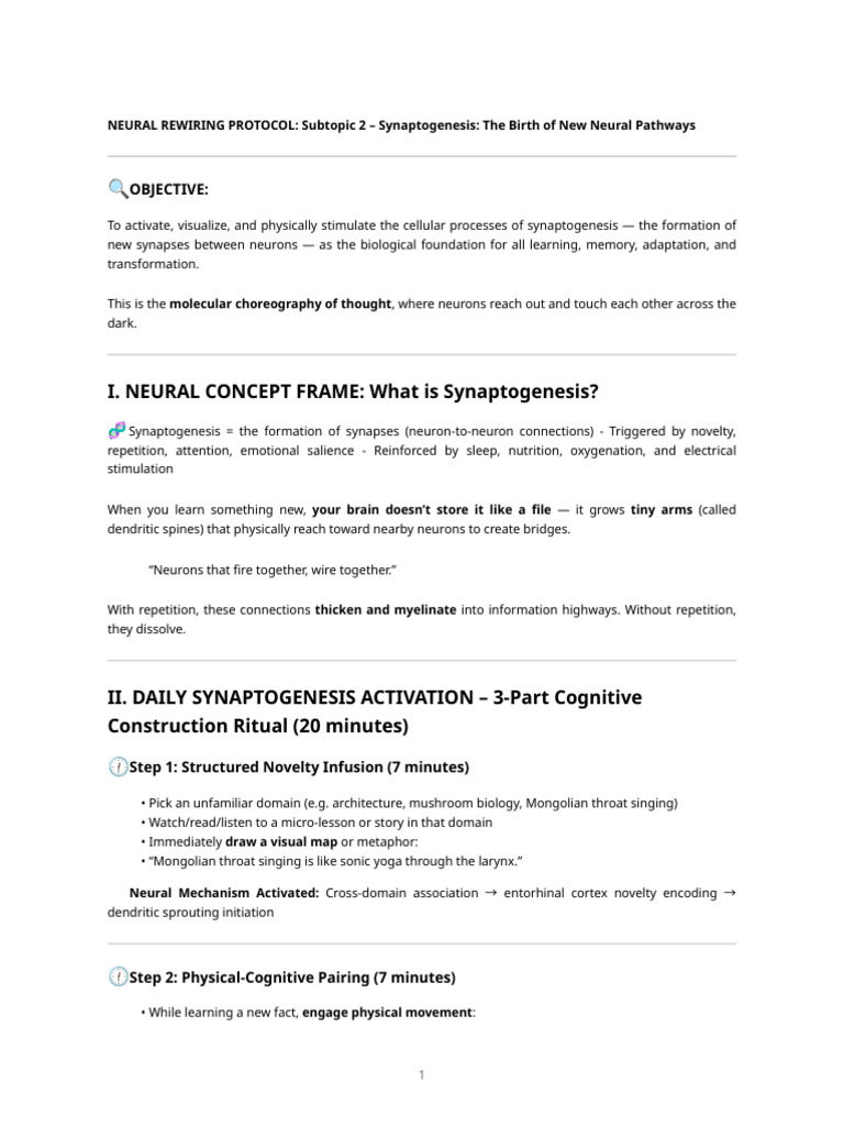 Neuroplasticity Training | PDF | Brain | Nervous System