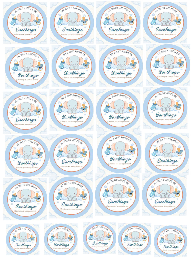 Stickers Baby Shower | PDF