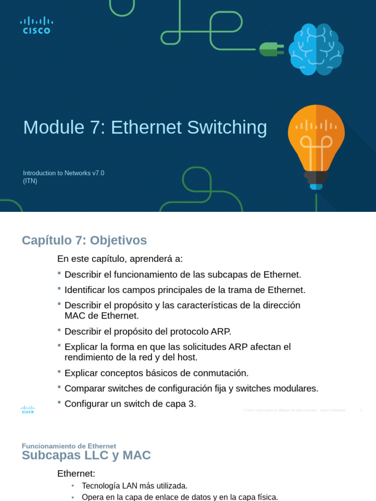ITN Module 7 | PDF | Conmutador de red | Ethernet