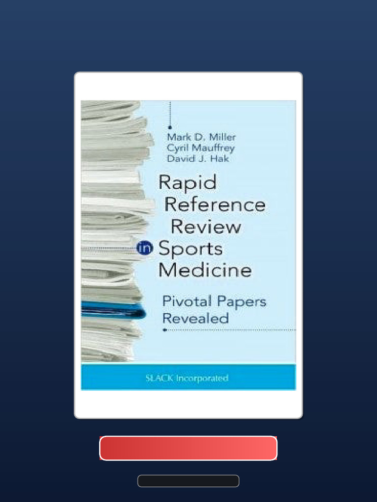 Complete Bundle Rapid Reference Review in Sports Medicine Pivotal ...