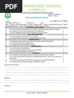 Grade R Report Card Term 3 Colour | PDF