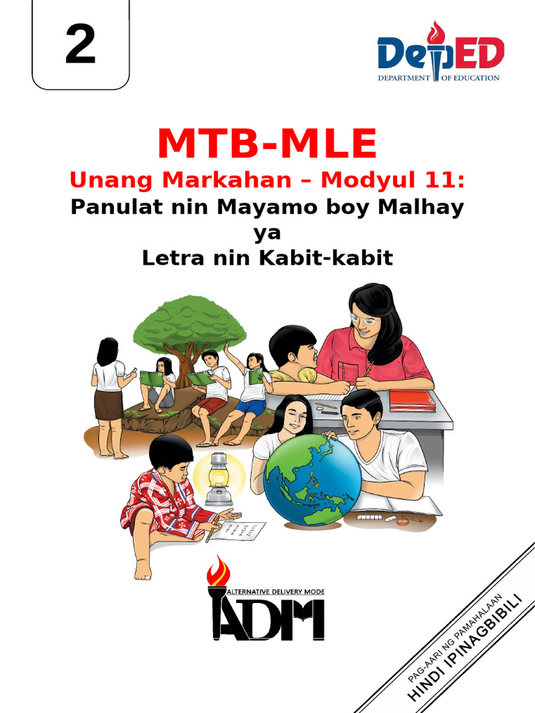 MTB2 Q1 Mod11 Pagsulat NG Maliit at Malaking Letra Sa Paraang Kabit Kabit V3 Sambal | PDF