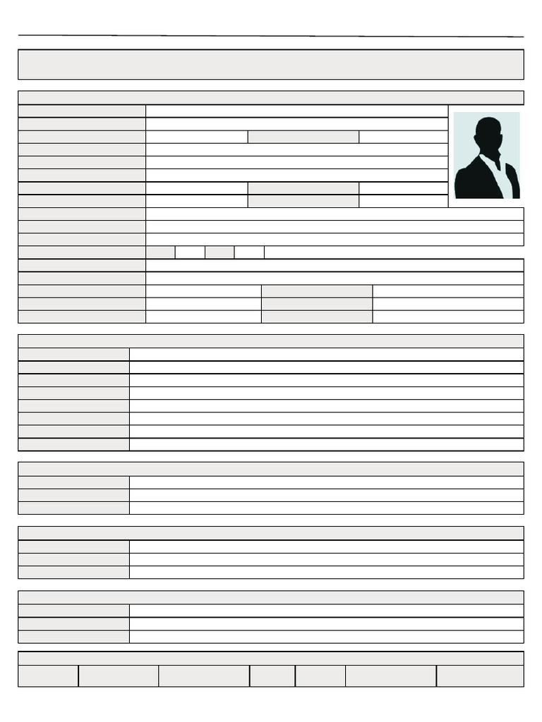 Ficha de Datos Personales SIITH | PDF
