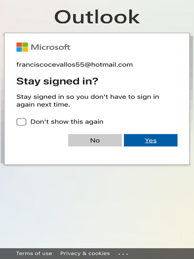 Stay Signed in | PDF