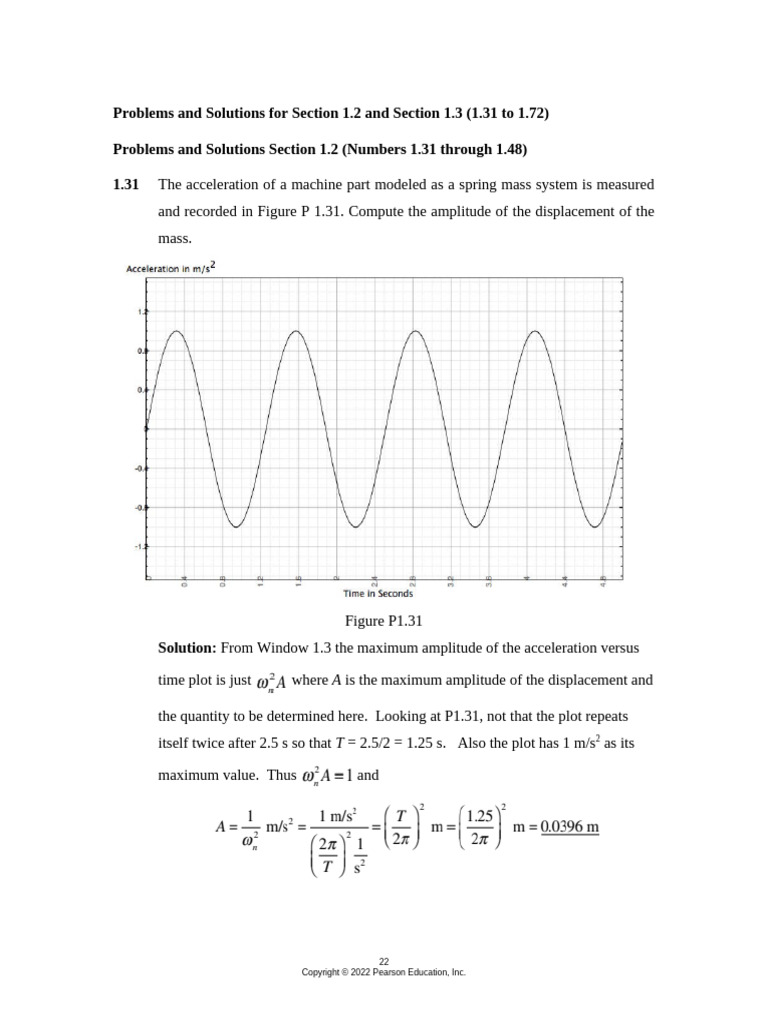 SolSec1pt2and1pt3 Ed5 | PDF | Damping | Mechanics